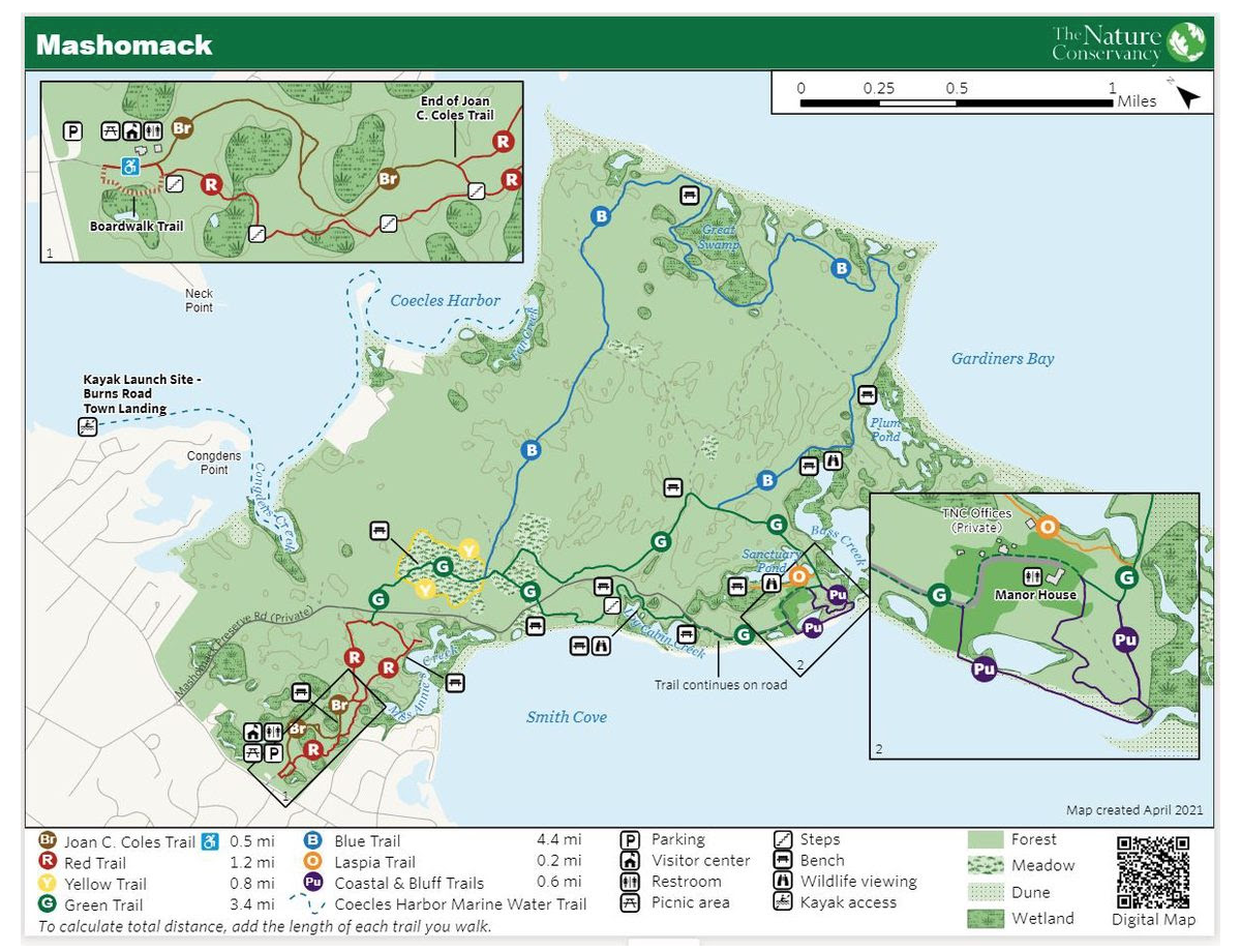 Nature Conservancy | Mashomack: Updates / Expanded Hours, New Trail Map ...